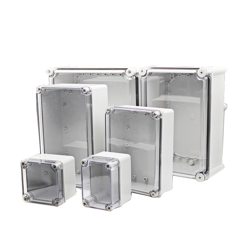 Waterproof junction box IP67 outdoor electrical box transparent cover ...