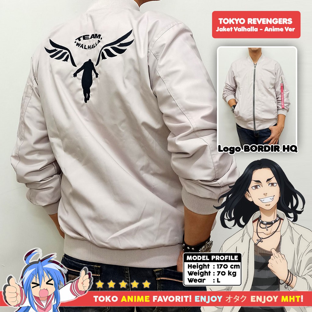 Bomber Jacket Anime Tokyo Revengers Valhalla Keisuke Baji Kazutora ...