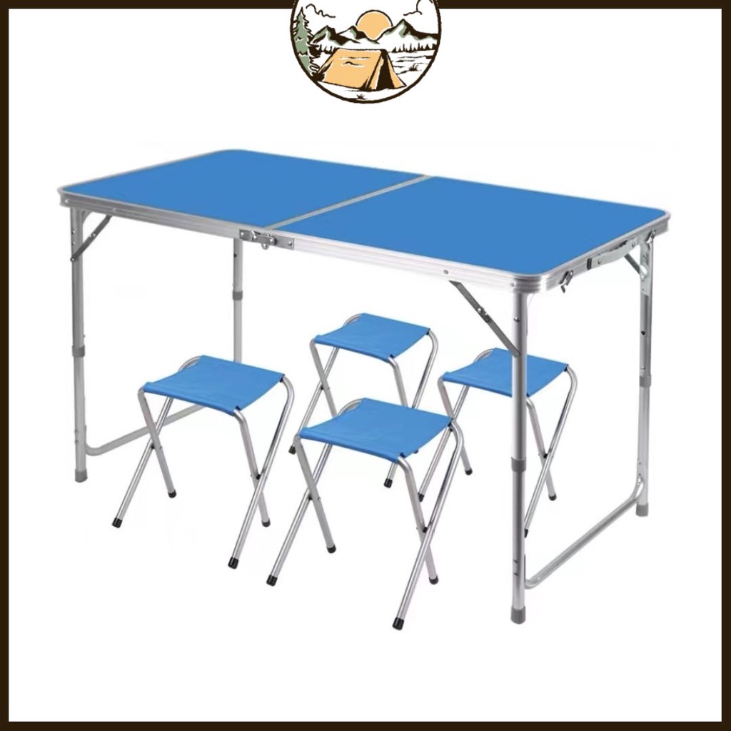 ℂ𝔸𝕄ℙ𝕀ℕ𝔾🏕️ Hiking Camping Table 120 x 60 x (55/60/70) cm Foldable ...