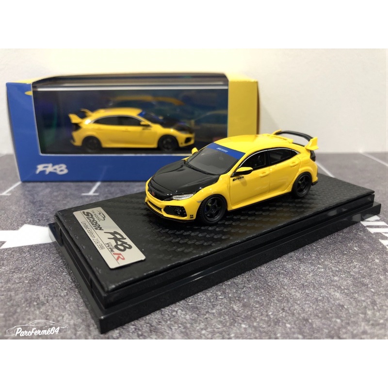 YM Model 1/64 Honda Civic FK8R Spoon Yellow | Shopee Malaysia