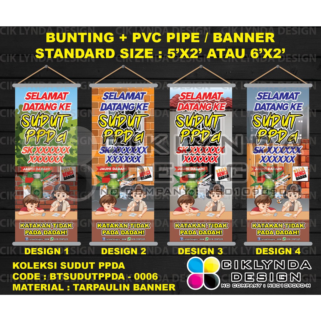PRE-ORDER - BUNTING + PVC PIPE - SUDUT PPDA ATAU LORONG PPDA | Shopee ...