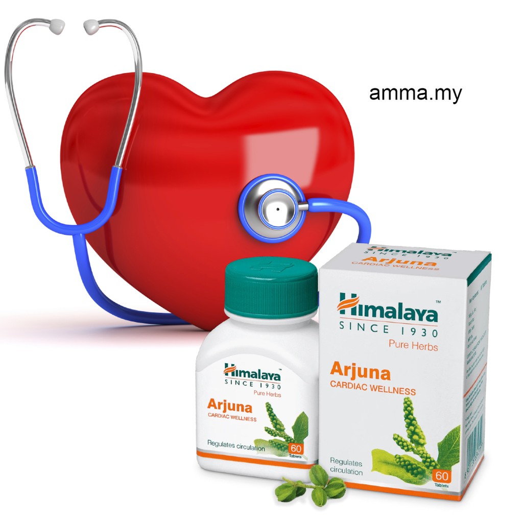 Himalaya Arjuna Cardiac Wellness 60 Tablets Alternative to Fish Oil Exp ...