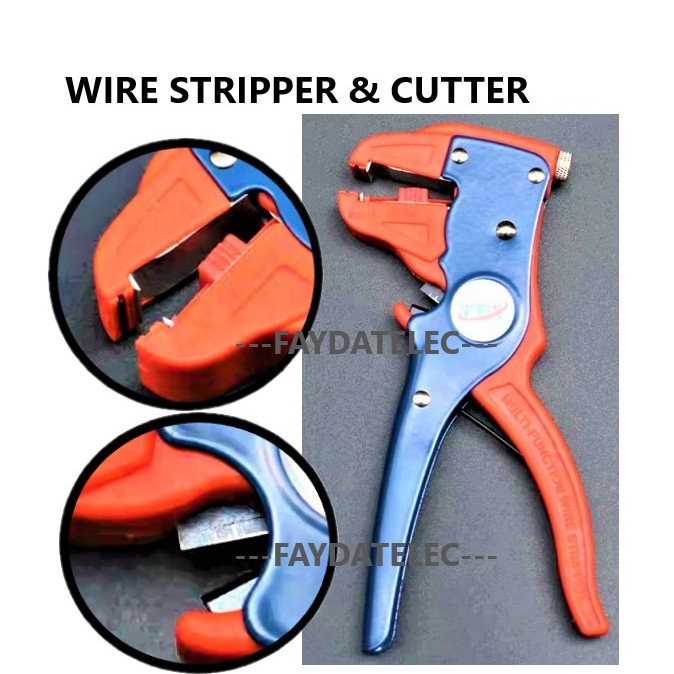 YTH SELF-ADJUSTING AUTOMATIC WIRE CABLE STRIPPER & CUTTER | Shopee Malaysia