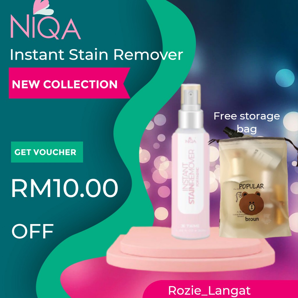 NIQA • INSTANT STAIN REMOVER ♡ NISR ♡ PENCUCI SEGERA ♡ PENCUCI HIJAB ...