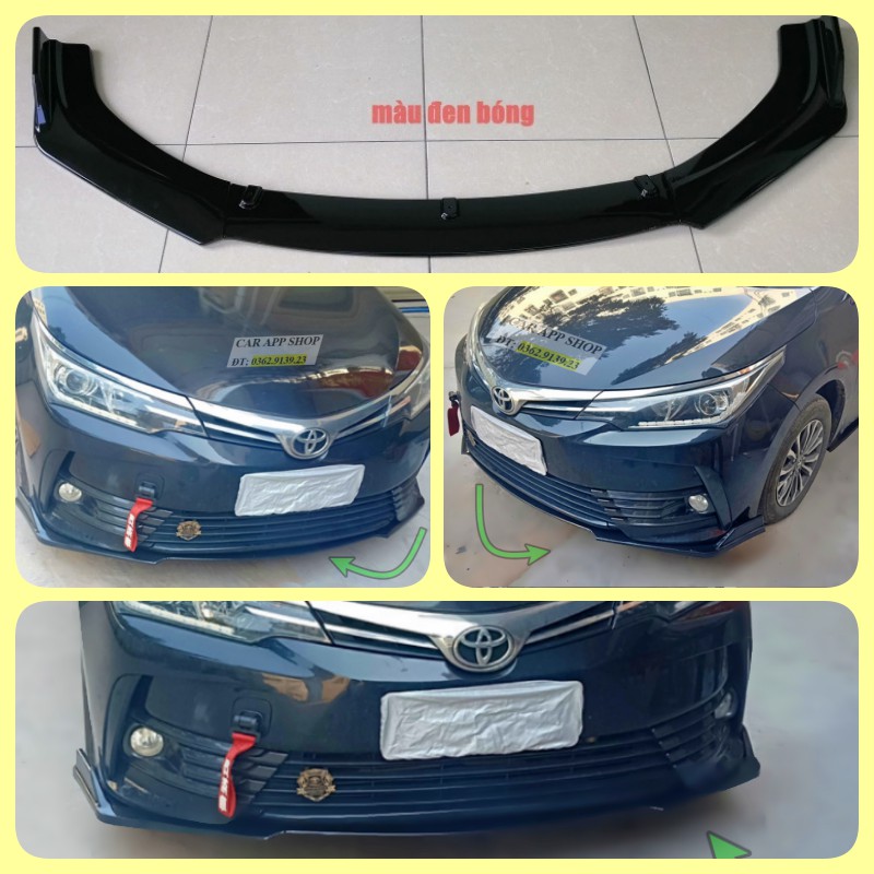Toyota Corolla Altis sports front bumper installed for 2014 - 2018 ...
