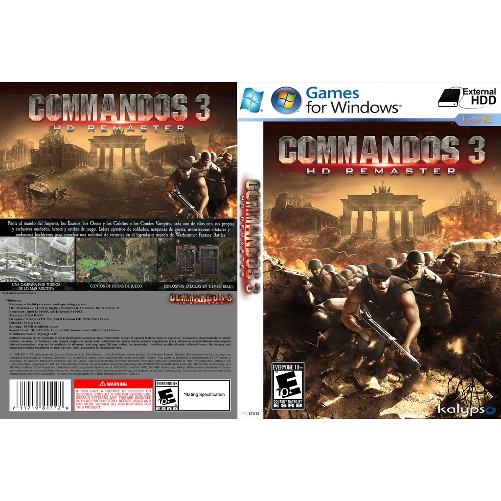 Commandos 3 - HD Remaster PC GAME Offline [Pendrive INSTALLATION] | Shopee Malaysia