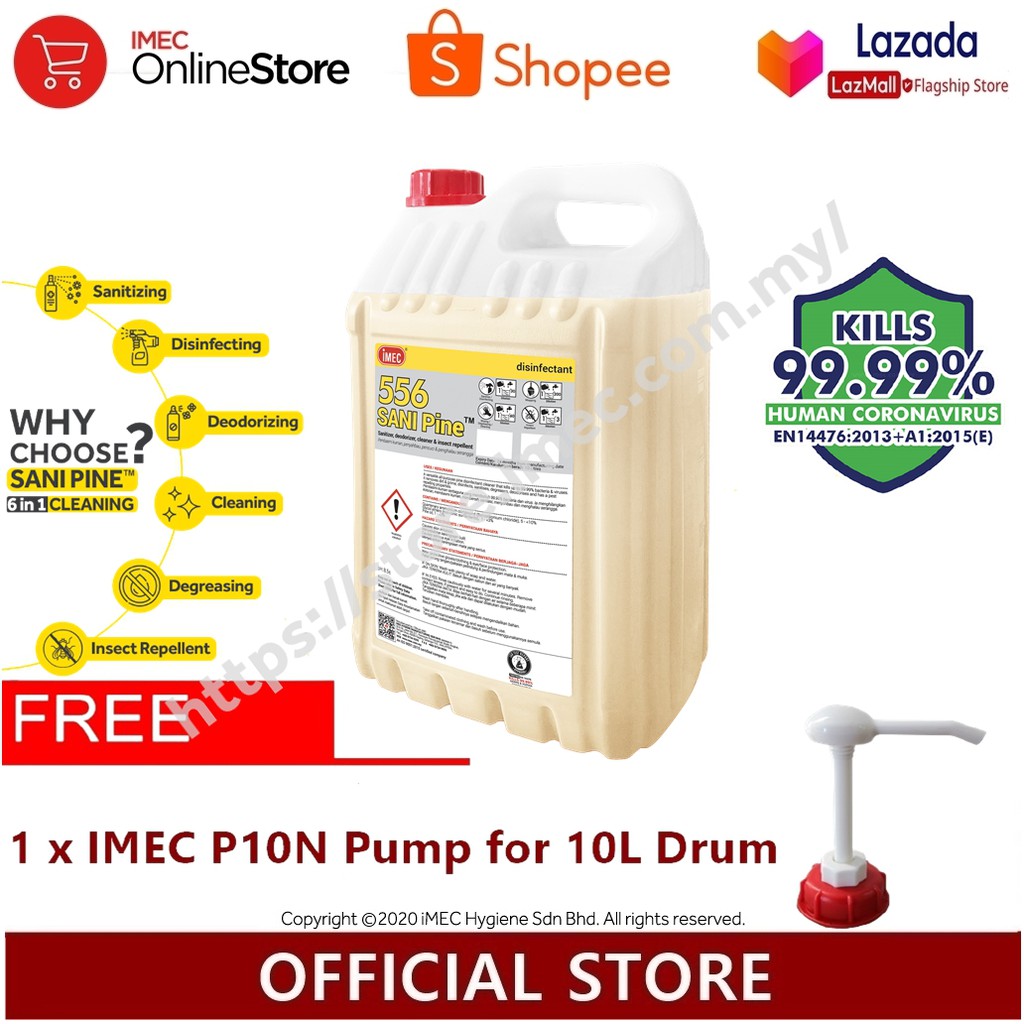 IMEC 556 Sani Pine - 6 in 1 Sanitizer, Cleaner, Disinfectant ...