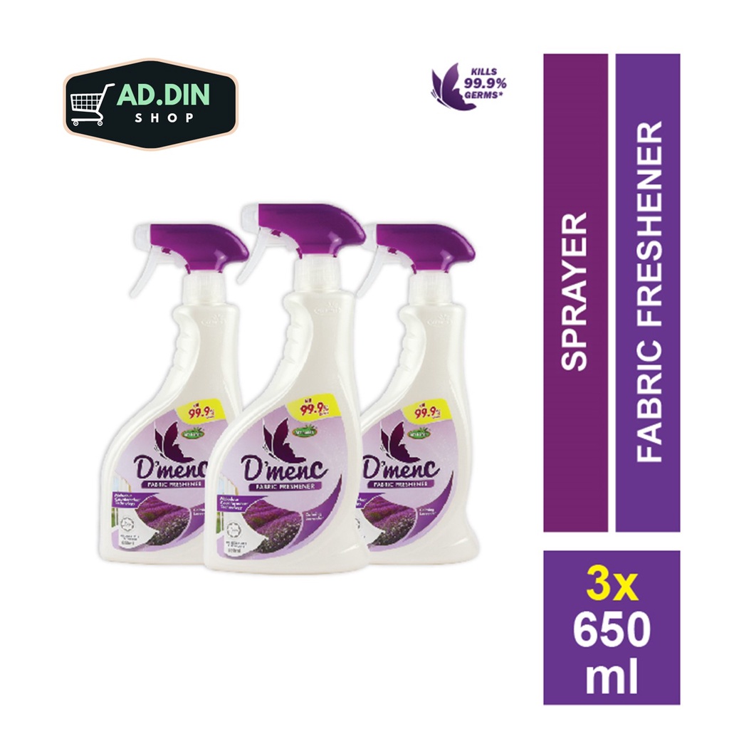 [SPECIAL DEAL] D'menc Fabric Freshener Afy Haniff 600ml (3pcs) | Shopee ...