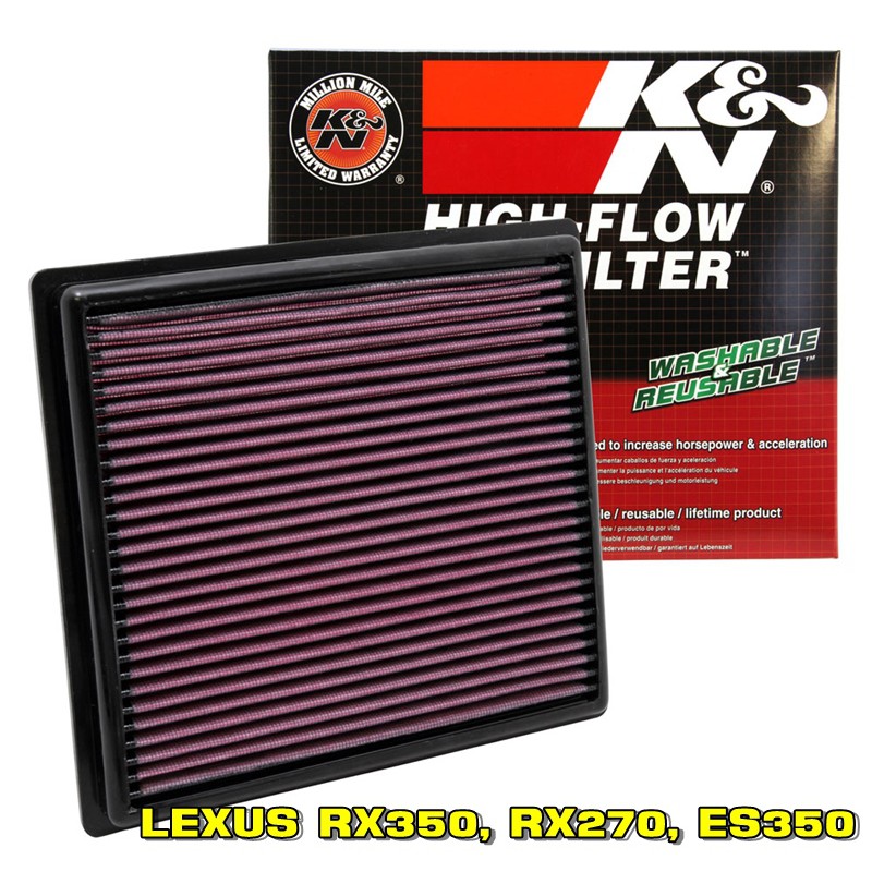 K&N Air Filter LEXUS RX350 RX270 ES350 NX200 NX300 Engine Genuine Made ...