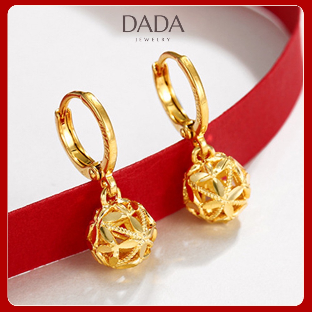 saudi Gold 916 Pawnable Saudi Gold Hollow four-leaf clover Earrings ...