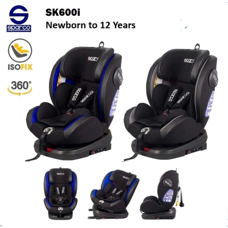 💖Free Shipping 💖NEW Sparco Spin 360 Isofix Car Seat 💖 (side impact ...