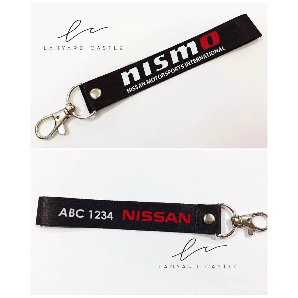 NISSAN NISMO/SENTRA CUSTOM PLATE NO./NAME Keychain Keyring keychain no ...