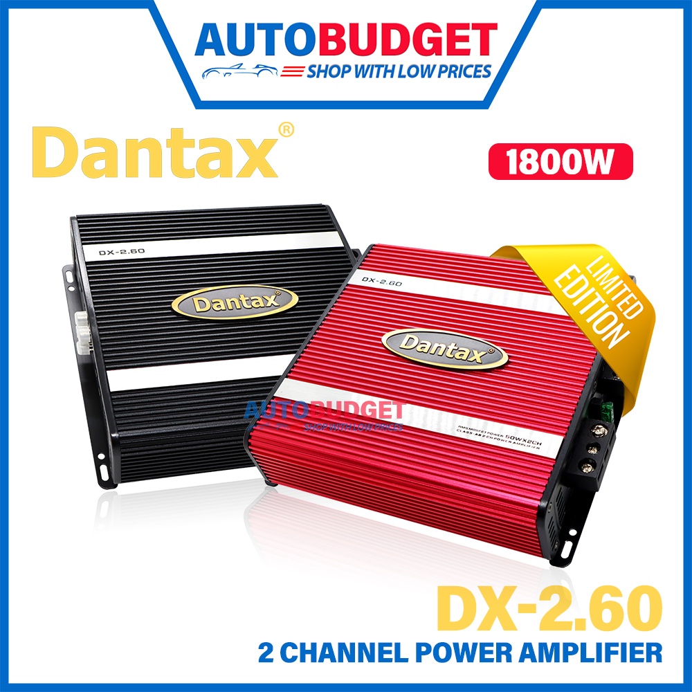 Universal 2 Channel Power Amplifier 1800Watts DANTAX 2 Channel Car ...