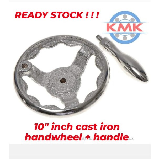 10" inch Cast Iron Handwheel + Handle | Shopee Malaysia