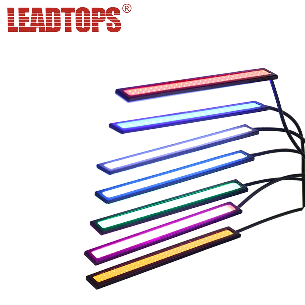 LEADTOPS COB Car LED Daytime Running Lights DRL Auto COB Driving Fog ...