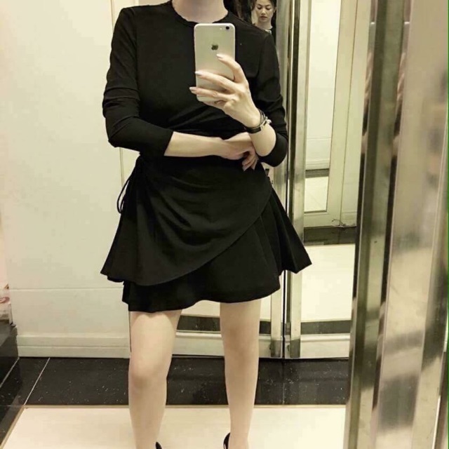 Miss's off-the-shoulder drawstring shirt (real photo) | Shopee Malaysia