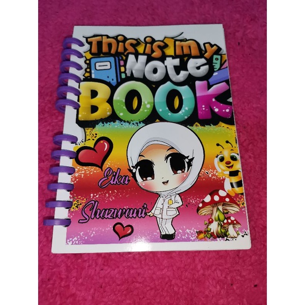 Buku Nota Poket, Boleh Request Nama, dan gambar | Shopee Malaysia