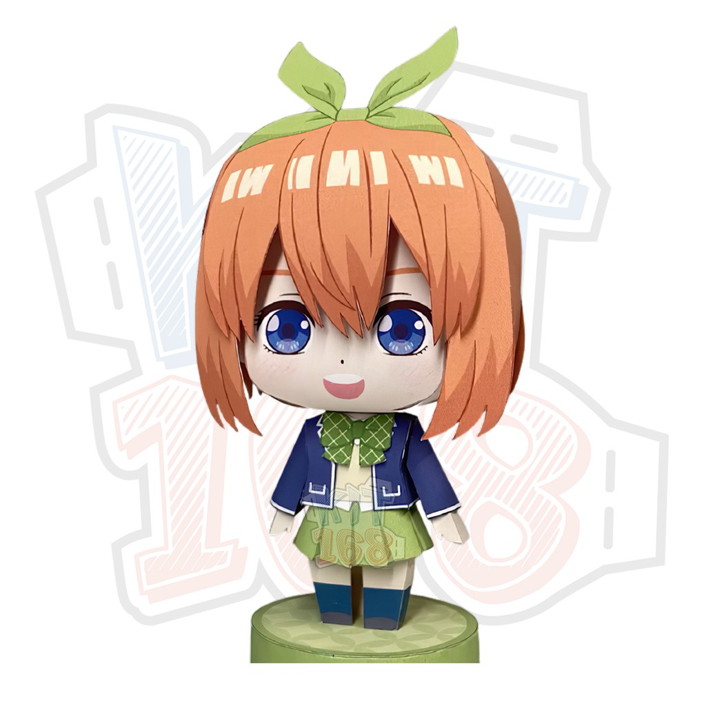 Anime paper model Chibi Yotsuba Nakano - House of 5 brides (5 Toubun no ...