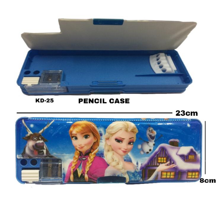 LOVELY KIDS CHILDREN DISNEY FROZEN PENCIL BOX PENCIL CASE MAGNETIC ...