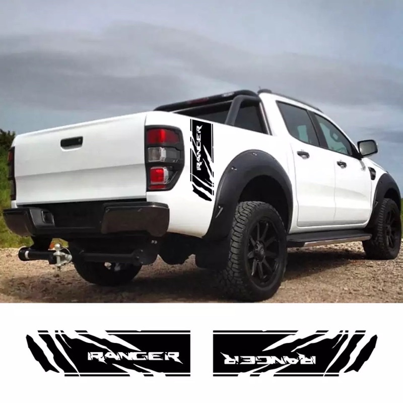(Ready Stock) S858# Ford Ranger Raptor Rear Side Trunk vinyl Decal ...
