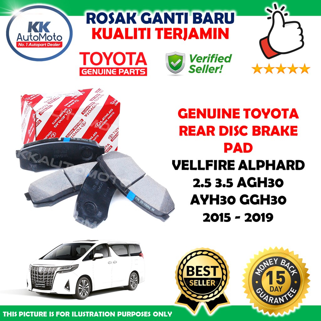 Toyota Vellfire Alphard 2.5 3.5 AGH30 AYH30 GGH30 15 - 19 Original ...