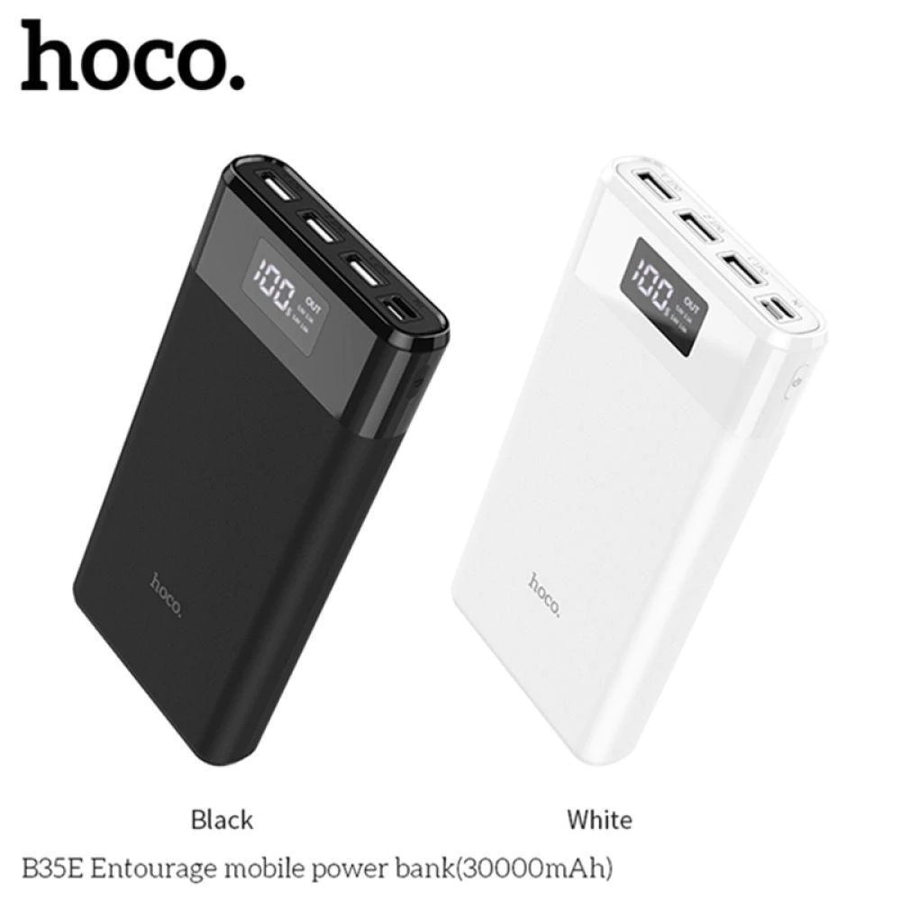 HOCO Power Bank 30000mAh Three-port Portable Charge Powerbank For ...