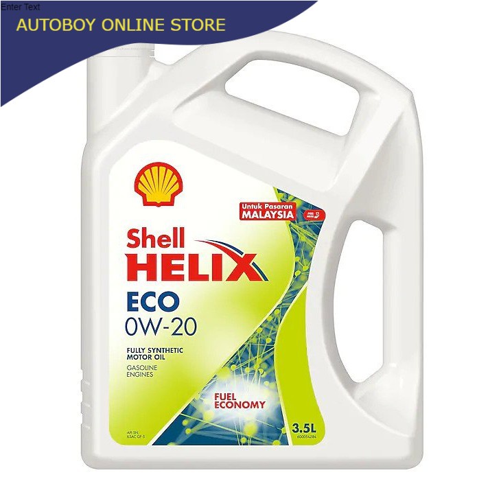 Shell HELIX ECO 0W20 Fully Synthetic Engine Oil 3.5L | Shopee Malaysia