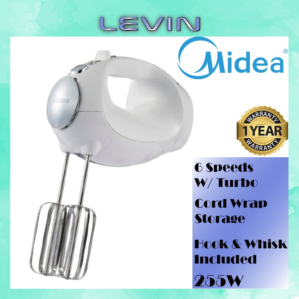 Midea 6 Speed Hand Mixer HM0273 Pengadun Tangan | Shopee Malaysia