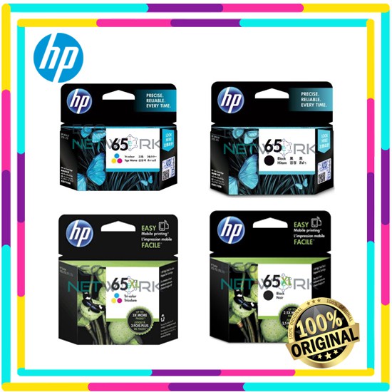 HP ORIGINAL 65 SERIES - TRI- COLOR/ BLACK/ XL TRI-COLOR/ XL BLACK INK ...