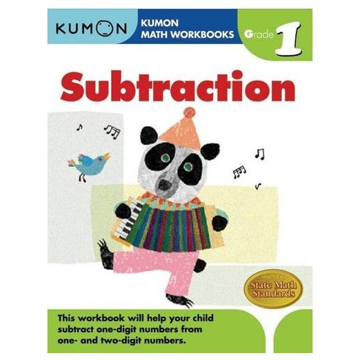Kumon Grade 1 Subtraction Beginner Learn Mathematic Math Minus Subtract ...