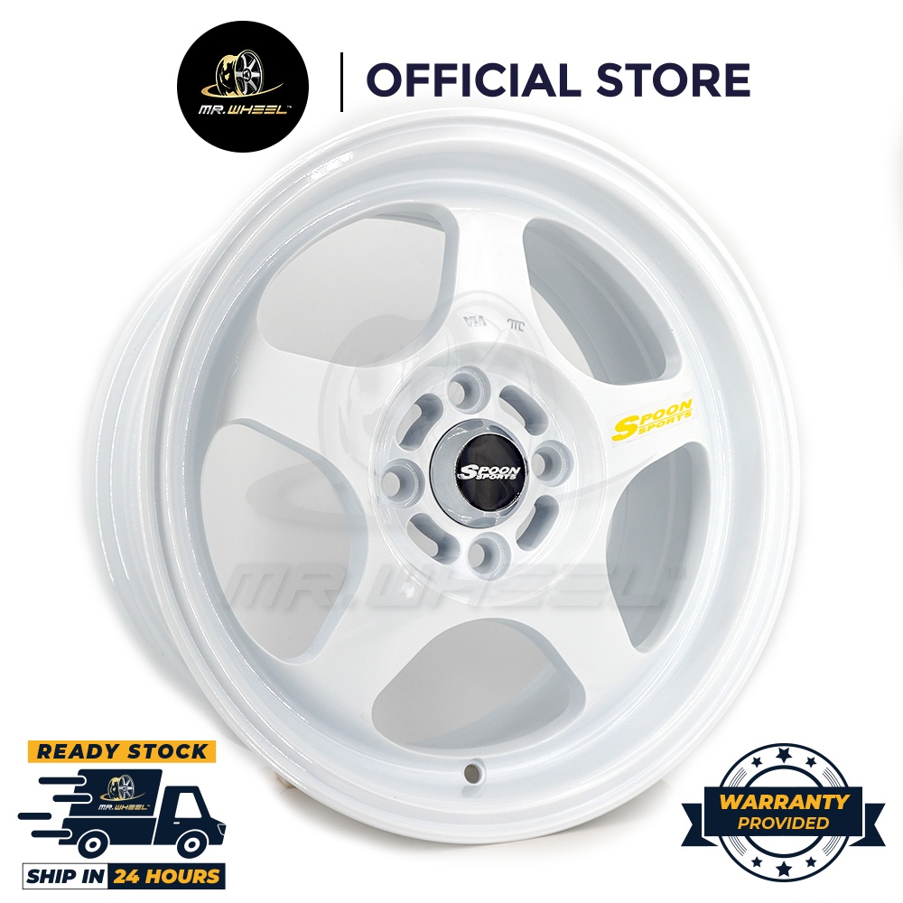 New Sport Rim SPOON SW388 15x7 4x100 ET35 White 15 inch 15 inci Mr ...
