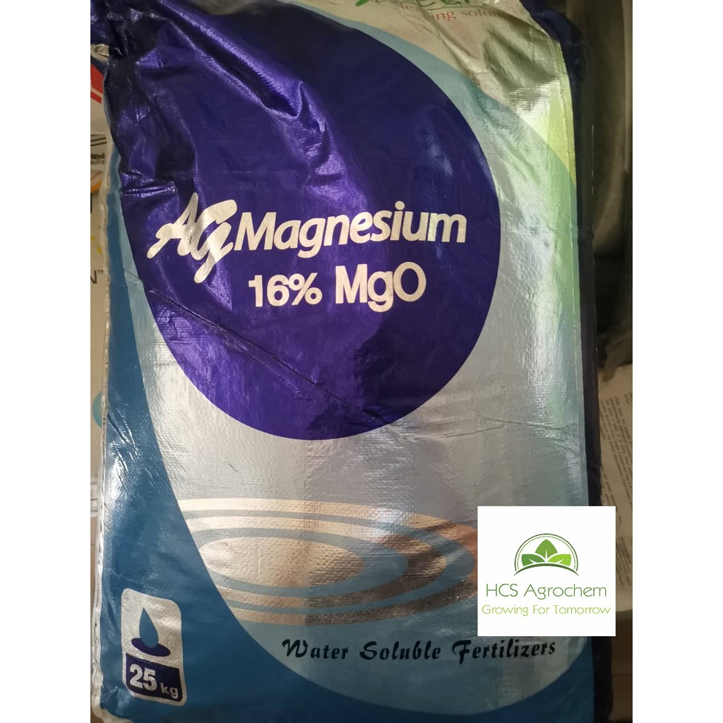 (+-25KG) AG Agrotech fertilizer MgO 16% Magnesium Sulfate Epsom salt | Shopee Malaysia
