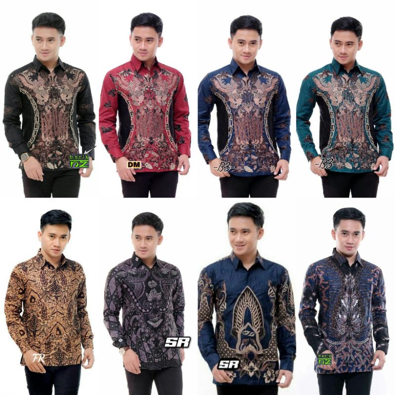 KEMEJA BATIK LELAKI Batik Indonesia Baju Batik Jawa Batik Asli Size M L ...