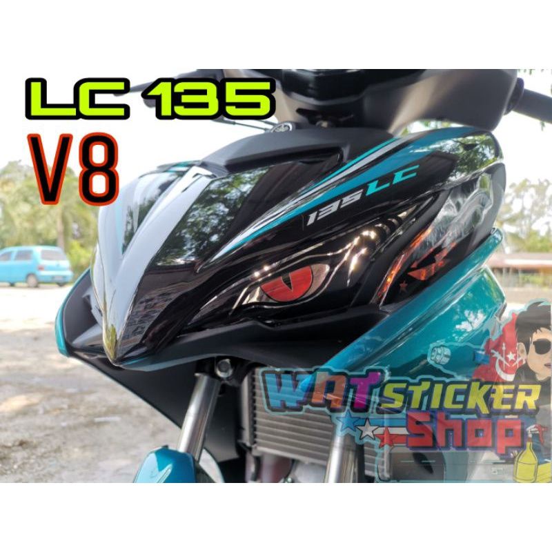 Sticker lampu LC135 V8 (1 pasang) | Shopee Malaysia