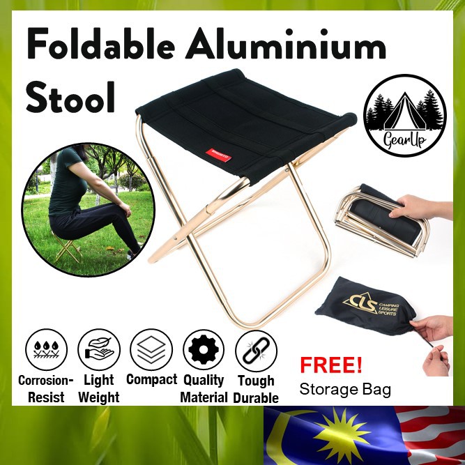 GearUp 🔥[READY STOCK]🔥 CLS Aluminium Foldable Ultra Light Stool ...