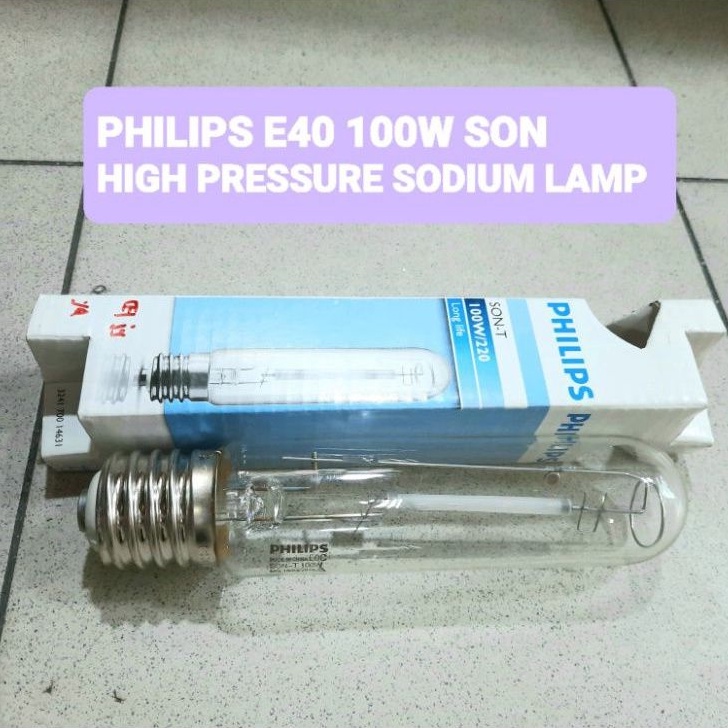 *READY STOCK* PHILIPS SON -T 100W E40 SON TUBE / PHILIPS E40 100W HIGH PRESSURE SODIUM LAMPS ...