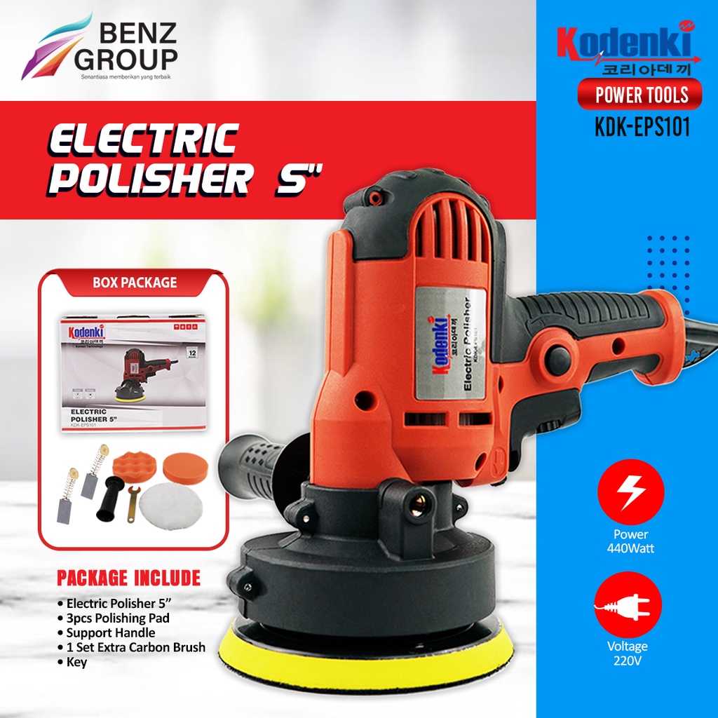 MESIN Codenki Car Police Machine 5 INCH - ELECTRIC POLISHER VARIABLE ...