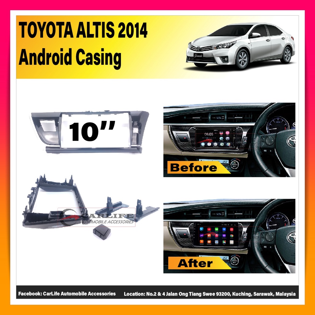 Toyota Altis 2014 10" Android Player Casing | Shopee Malaysia