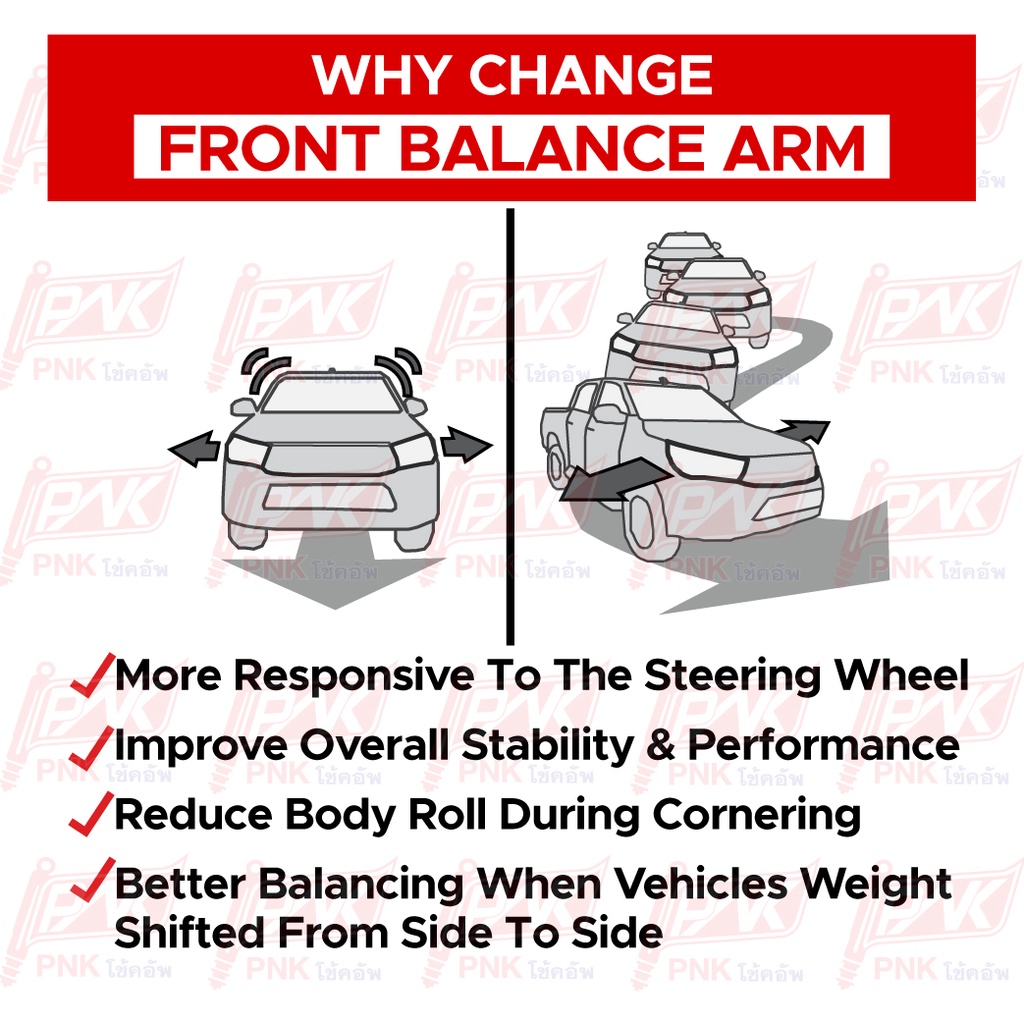 JS1 Front Balance Arm Stabilizer Toyota Hilux Ford Ranger Isuzu Dmax ...