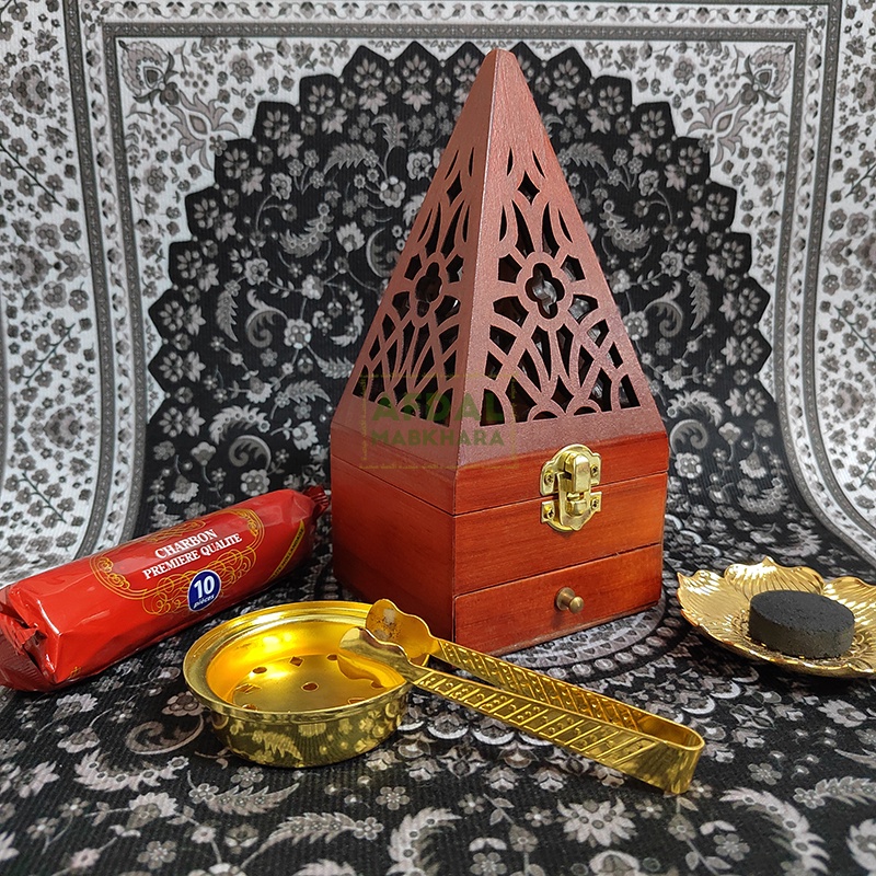 AFDAL 💚 MABKHARA MAKKAH Piramid Bakhoor Burner Incense Burner Arab ...