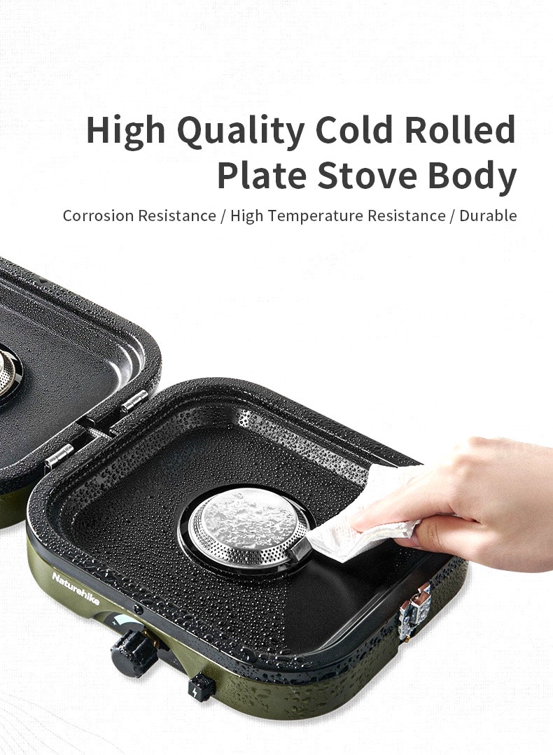 Naturehike Portable Double Head Furnace Gas Stove Foldable 2300W ...