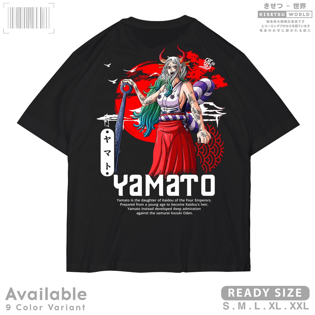 One Piece Anime T-shirt YAMATO ONI PRINCESS Japanese Waifu Manga Distro ...
