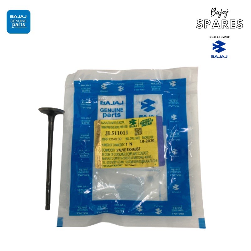 VALVE EXHAUST NS200/RS200 PULSAR BAJAJ ORIGINAL | Shopee Malaysia