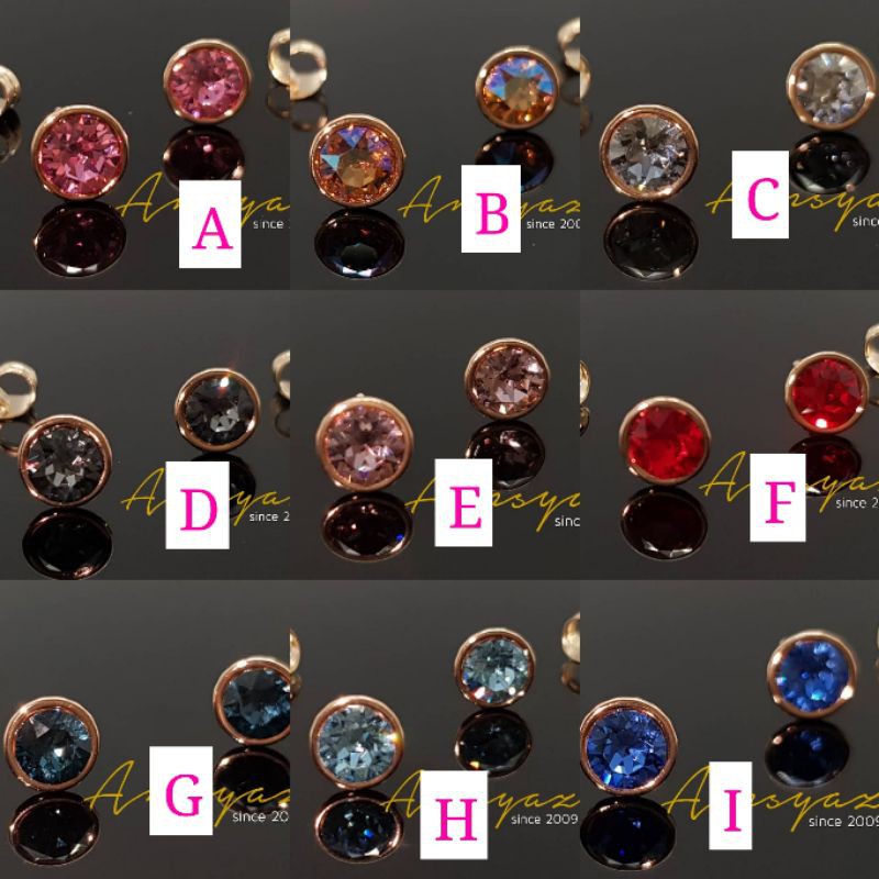 SUBANG PAKU SUASA SADUR 18K (SWAROVSKI) | Shopee Malaysia