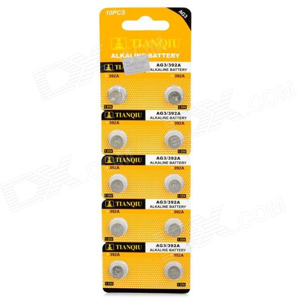 TianQiu AG3 / 392A / LR41 1.55V Alkaline Cell Button Battery - 10 ...