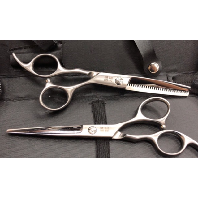 Barber Shop Hairdressing Scissor & Thinning Scissor 6” Set With Bag ...