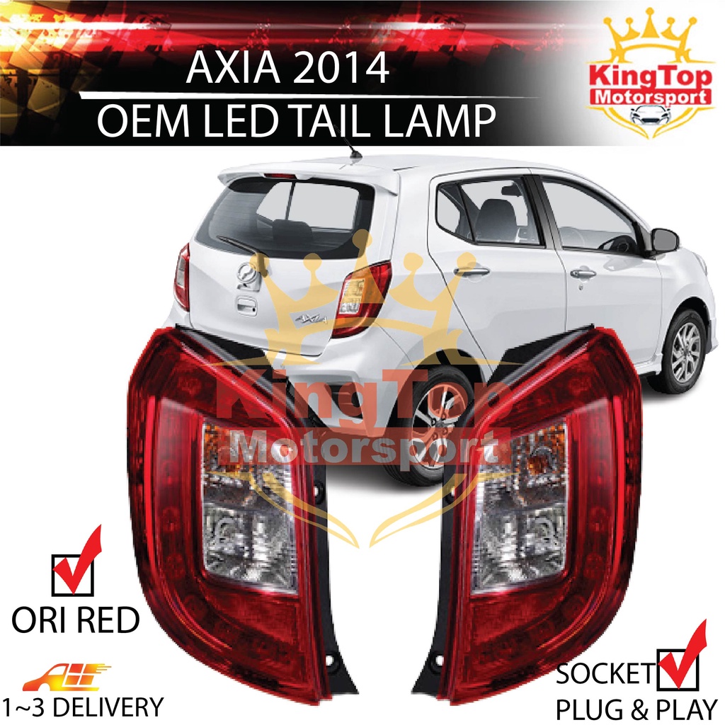 Perodua Axia SE 2014 - 2017 Advance Tail Lamp Light (White / Red ...