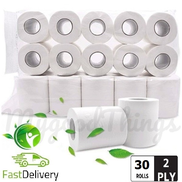 Economy Toilet Roll Tissue Paper/Essentials Bathroom Pulp Soft Tissue ...