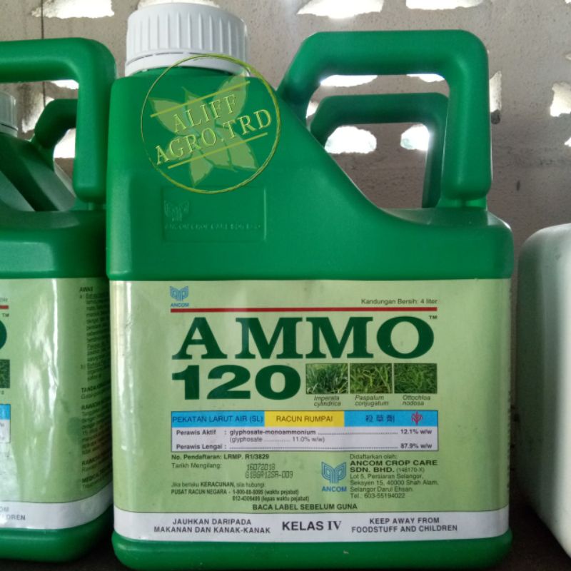 4 Liter ANCOM AMMO 120 Herbicide 12.1% Racun Rumput - Racun Rumpai ...