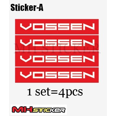 Pelekat Memotong Vinyl Vossen Vossen Vinyl Cutting Stickers (Car ...